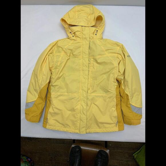 Columbia | Jackets & Coats | Vtg Y2k Columbia Canary Yellow Mustard 3in ...